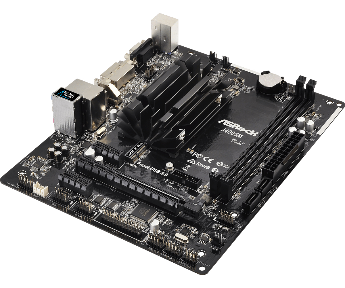 Asrock Gemini Lake Intel Dual Core J4005 Micro ATX DDR4-SDRAM Motherboard