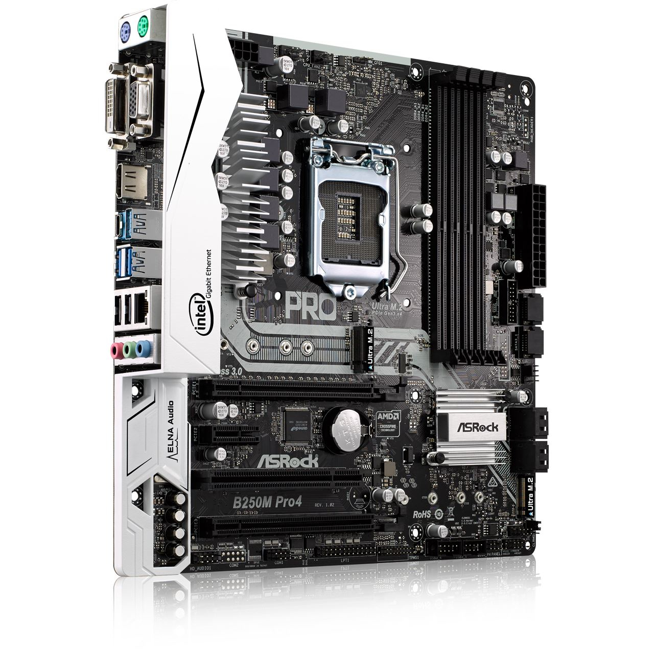 Asrock Pro4 Intel B250M Micro ATX DDR4-SDRAM Motherboard