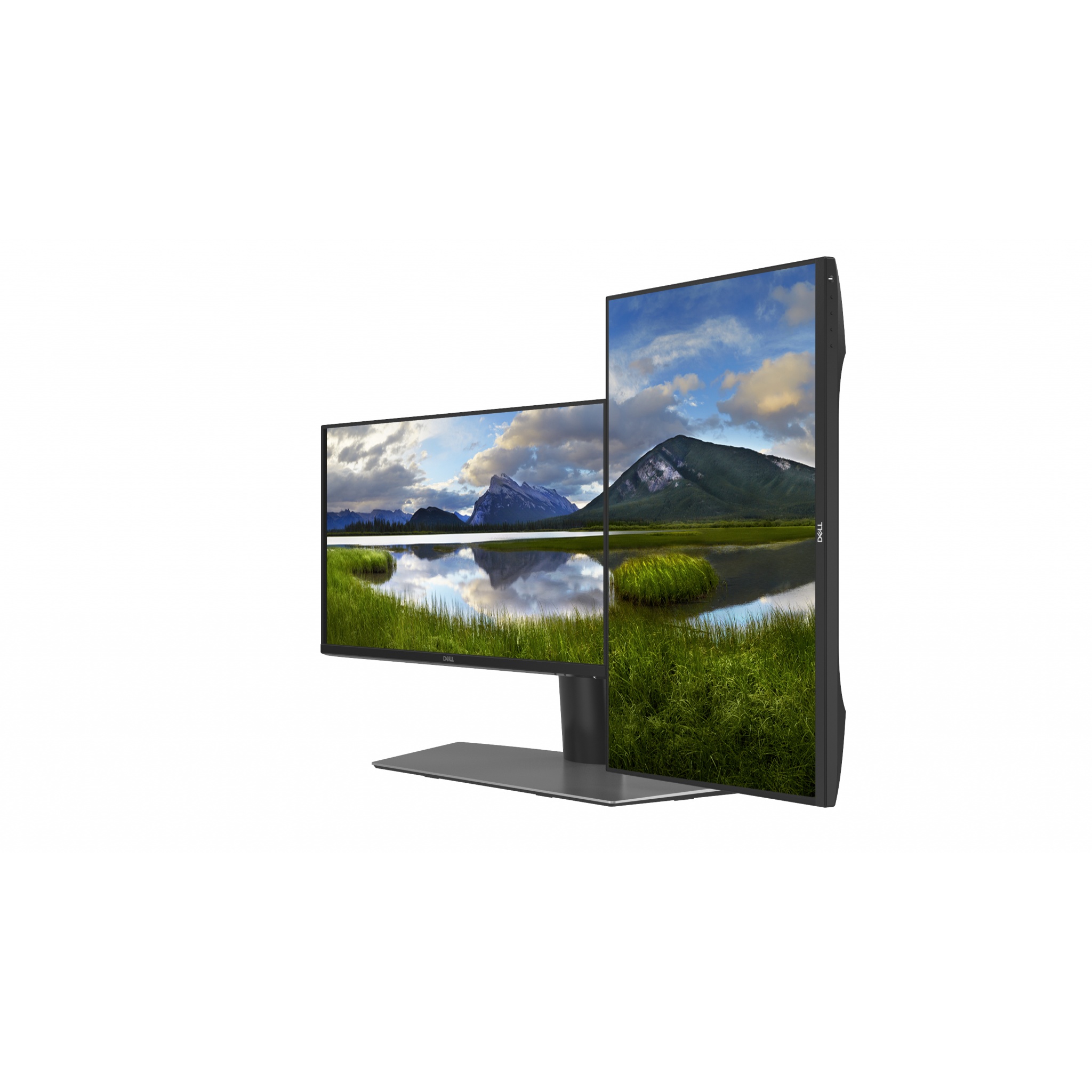 Dell MDS19 Dual Monitor Stand - Up to 27-inch Screen - Aluminum, Black