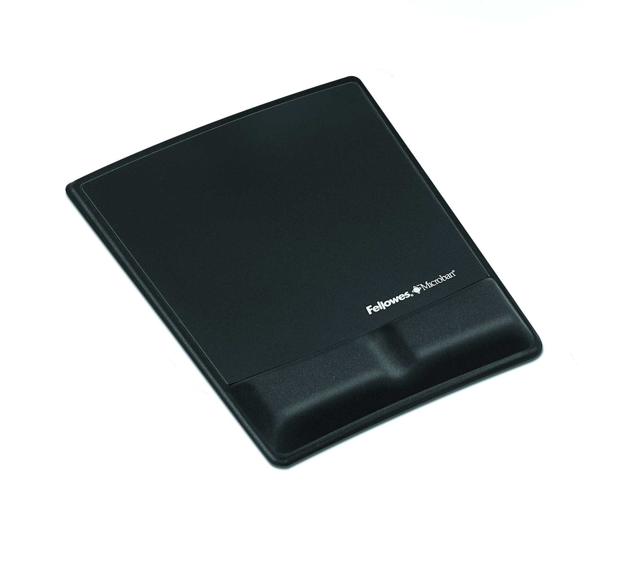 Fellowes Health V Mouse Pad with Pillow Wrist Support- Black