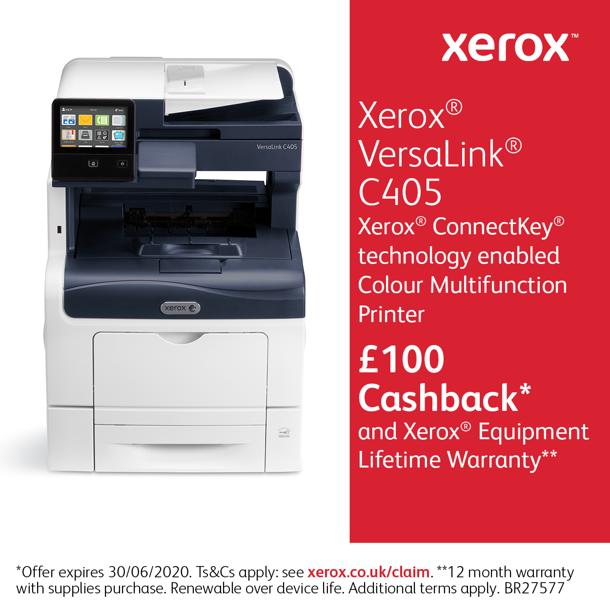 Xerox VersaLink C405 600 x 600 DPI A4 USB3.0 Ethernet Color Laser Printer