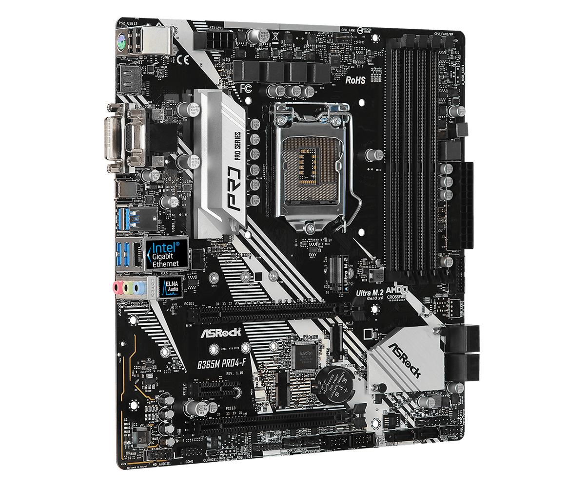 Asrock B365M PRO4-F LGA 1151 Intel B365 Micro ATX DDR4-SDRAM Motherboard