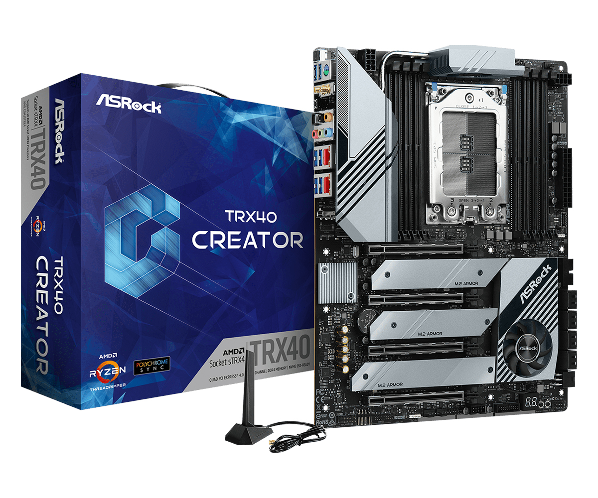 Asrock Creator AMD TRX40 sTRX4 ATX DDR4-SDRAM Motherboard