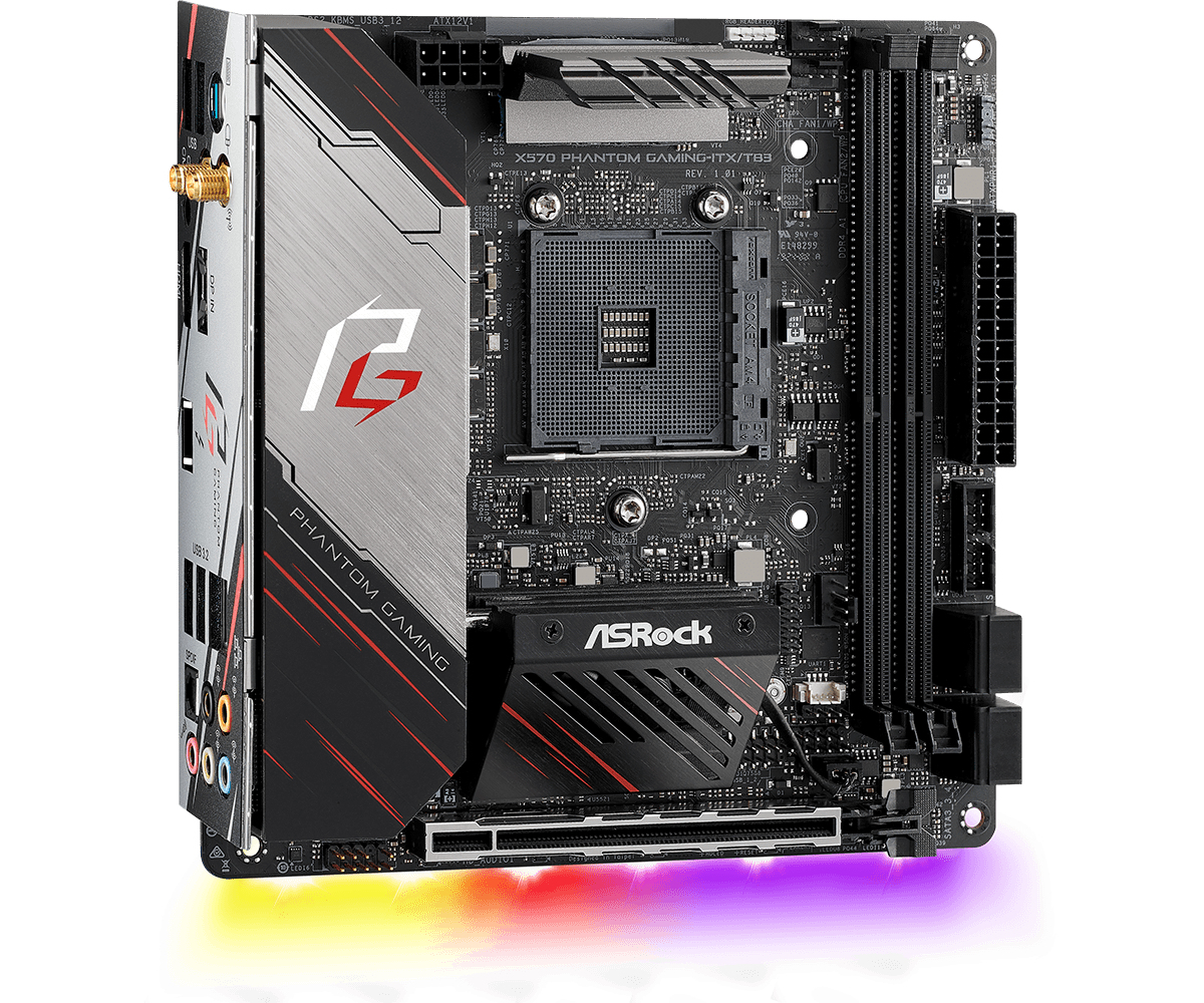 Asrock X570 Phantom Gaming ITX AMD X570 AM4 Mini ITX DDR4-SDRAM Motherboard