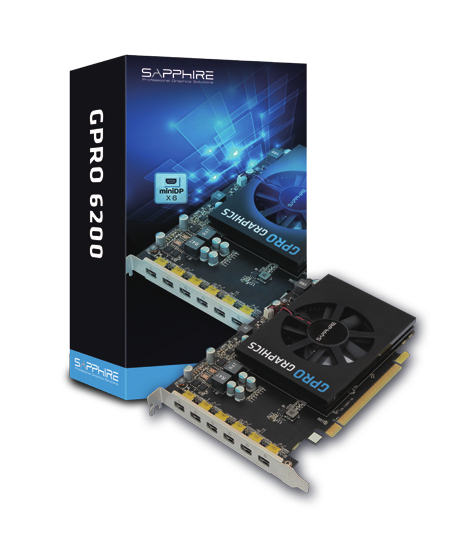 Sapphire GPRO 6200 AMD 4GB GDDR5 Graphics Card