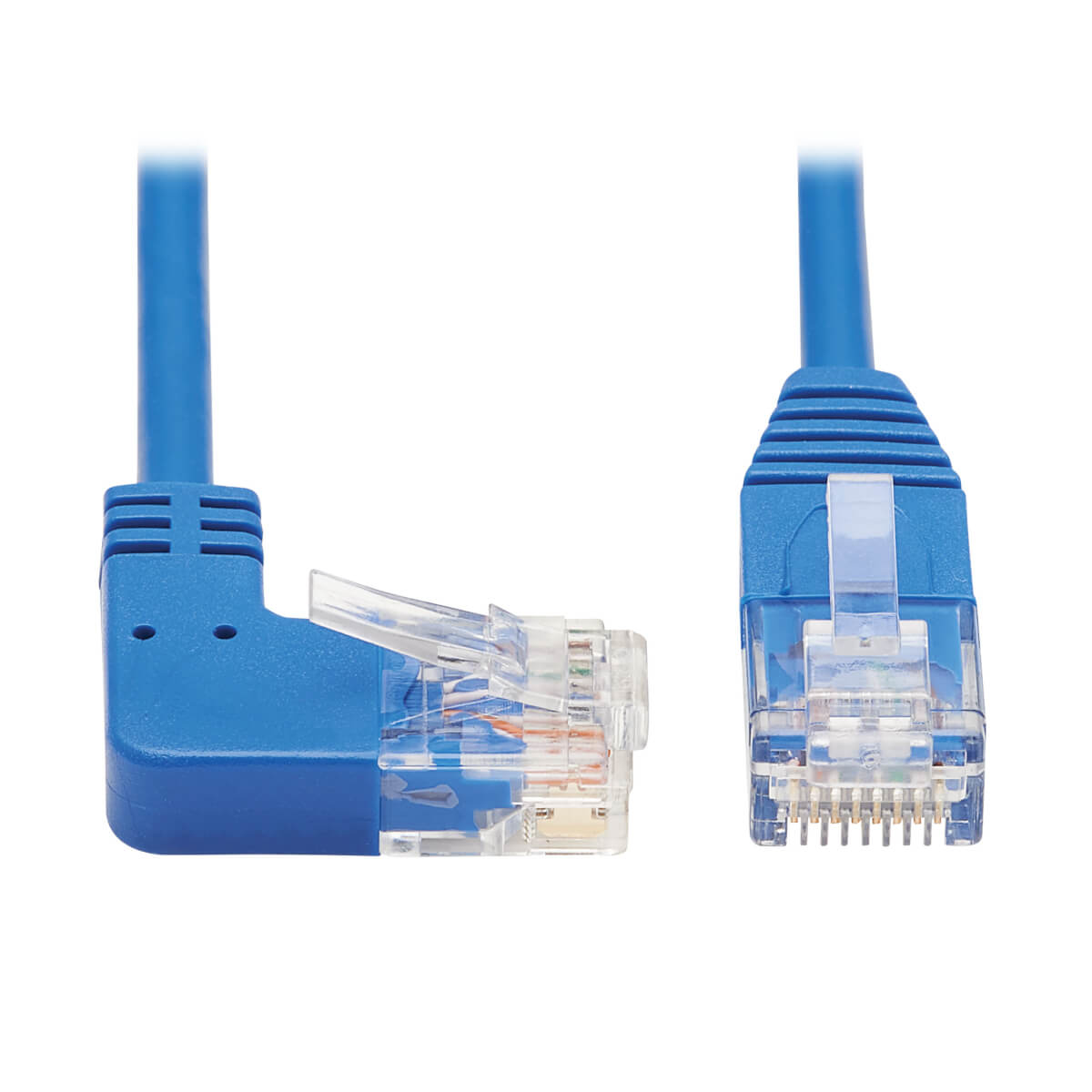 Tripp Lite 7FT RJ45 Right-Angle Male to RJ45 Male Cat6 Gigabit Molded ...