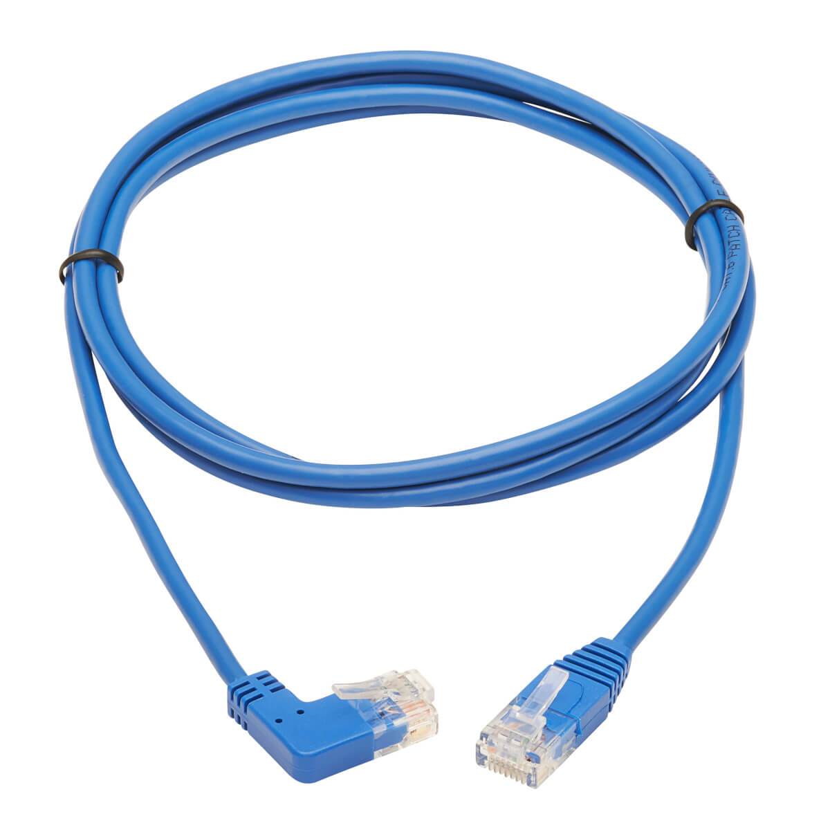 Tripp Lite 7FT RJ45 Right-Angle Male to RJ45 Male Cat6 Gigabit Molded ...