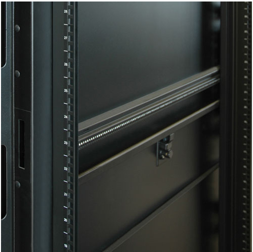 Tripp Lite Vertical Rack Mount Rails for 42U Racks - Black