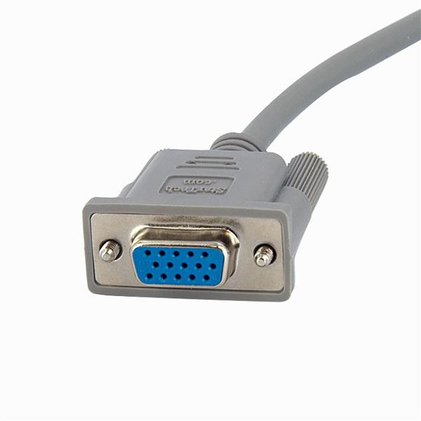 StarTech 10FT VGA Male to VGA Female Monitor Extension Cable - Gray