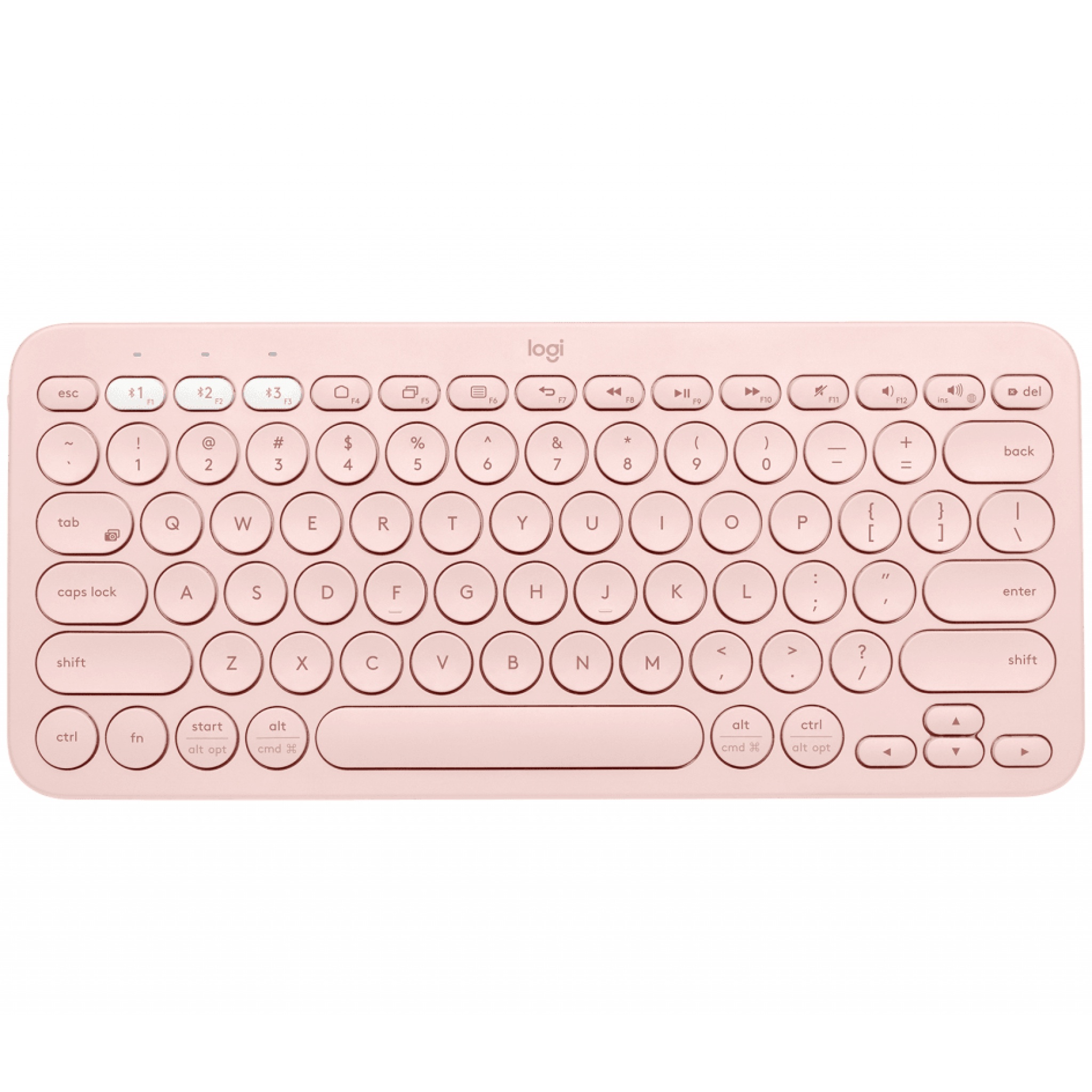 Logitech K380 Multi-Device Bluetooth QWERTY English Rose Keyboard - US ...