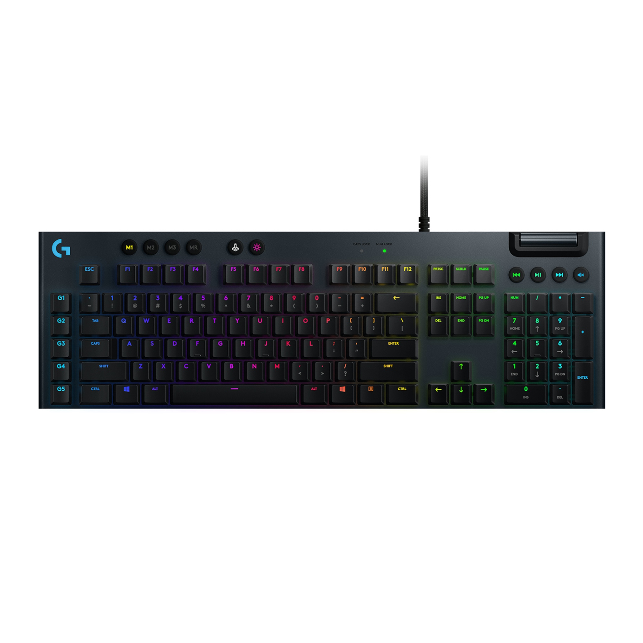 Logitech G G815 GL Linear USB Wired Black Keyboard - US Layout