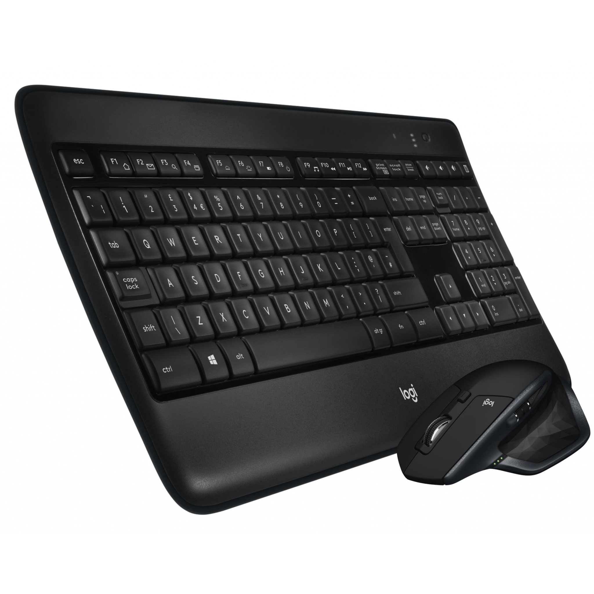 Logitech MX900 Performance RF Wireless Bluetooth QWERTY Black Keyboard ...