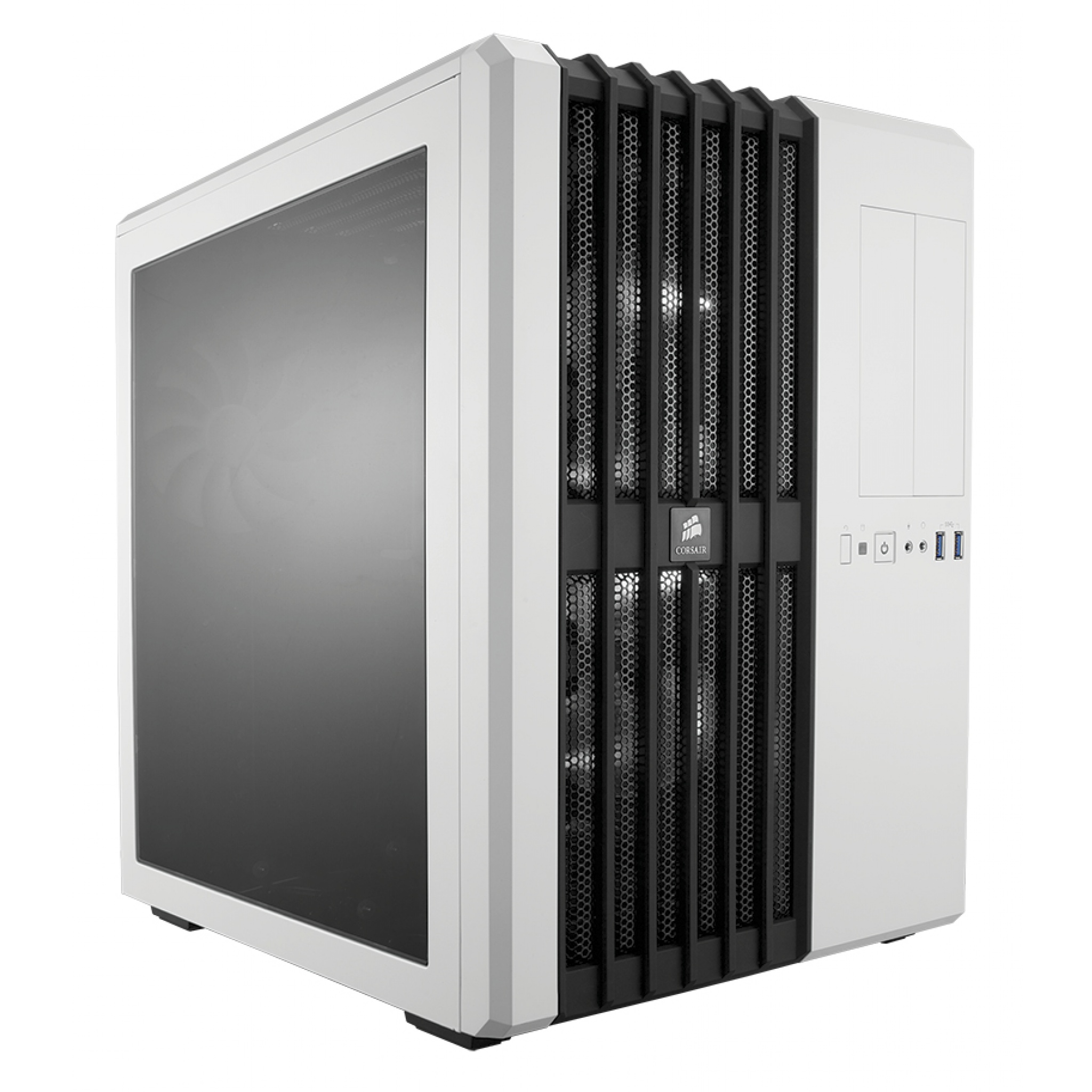 Corsair Carbide Air 540 Arctic ATX Cube Computer Case - Black, White