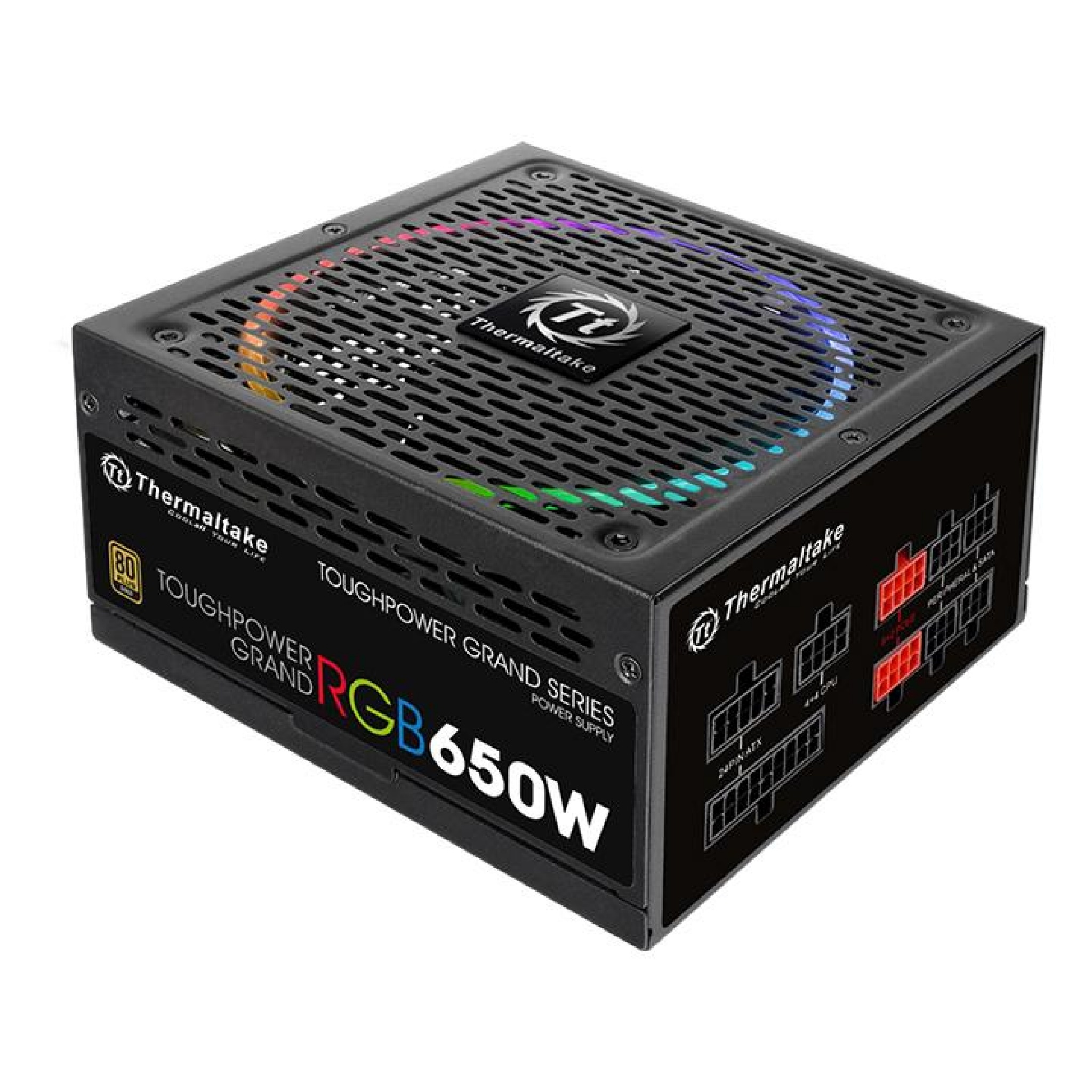 Thermaltake Toughpower Grand RGB 650 W ATX Fully Modular Power Supply ...