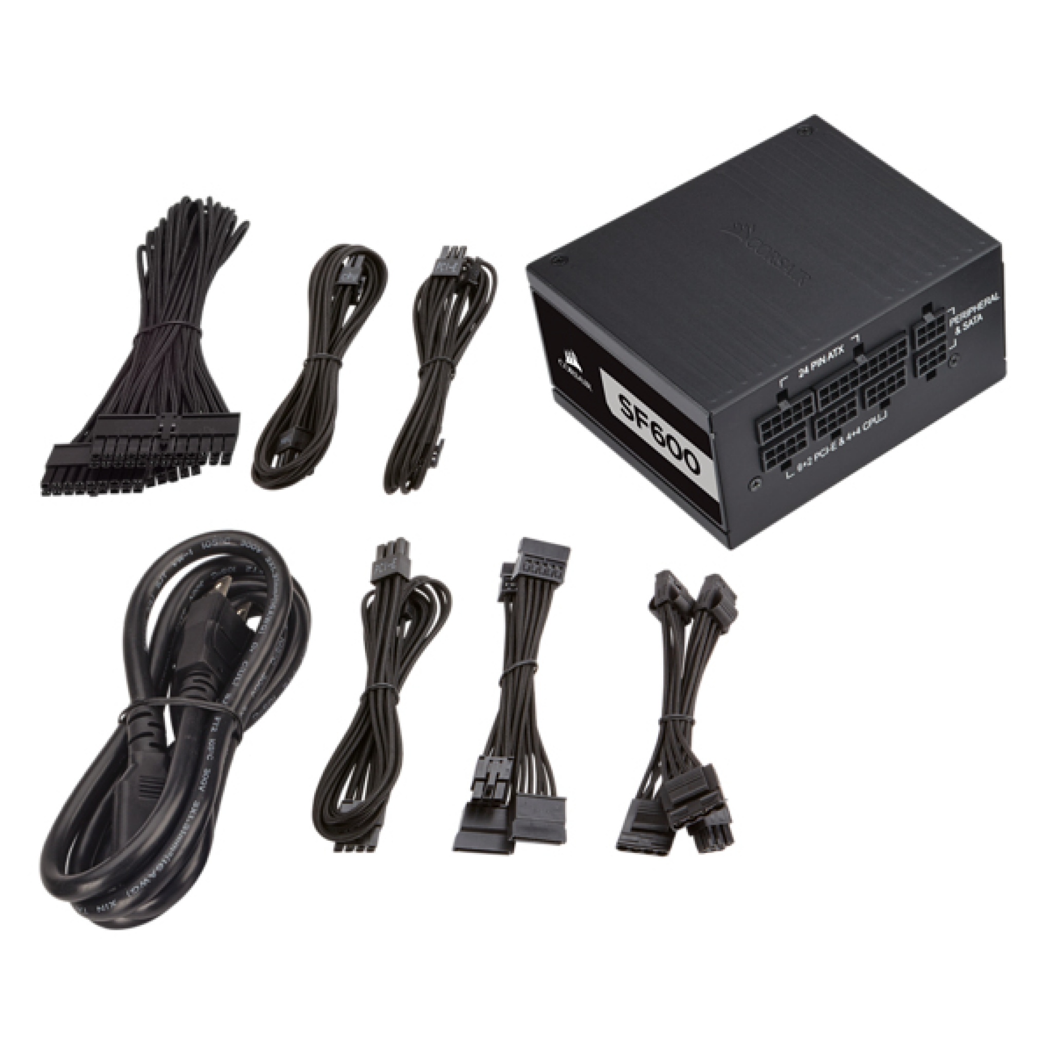 Corsair SF600 600 W ATX SFX Fully Modular Power Supply - Black
