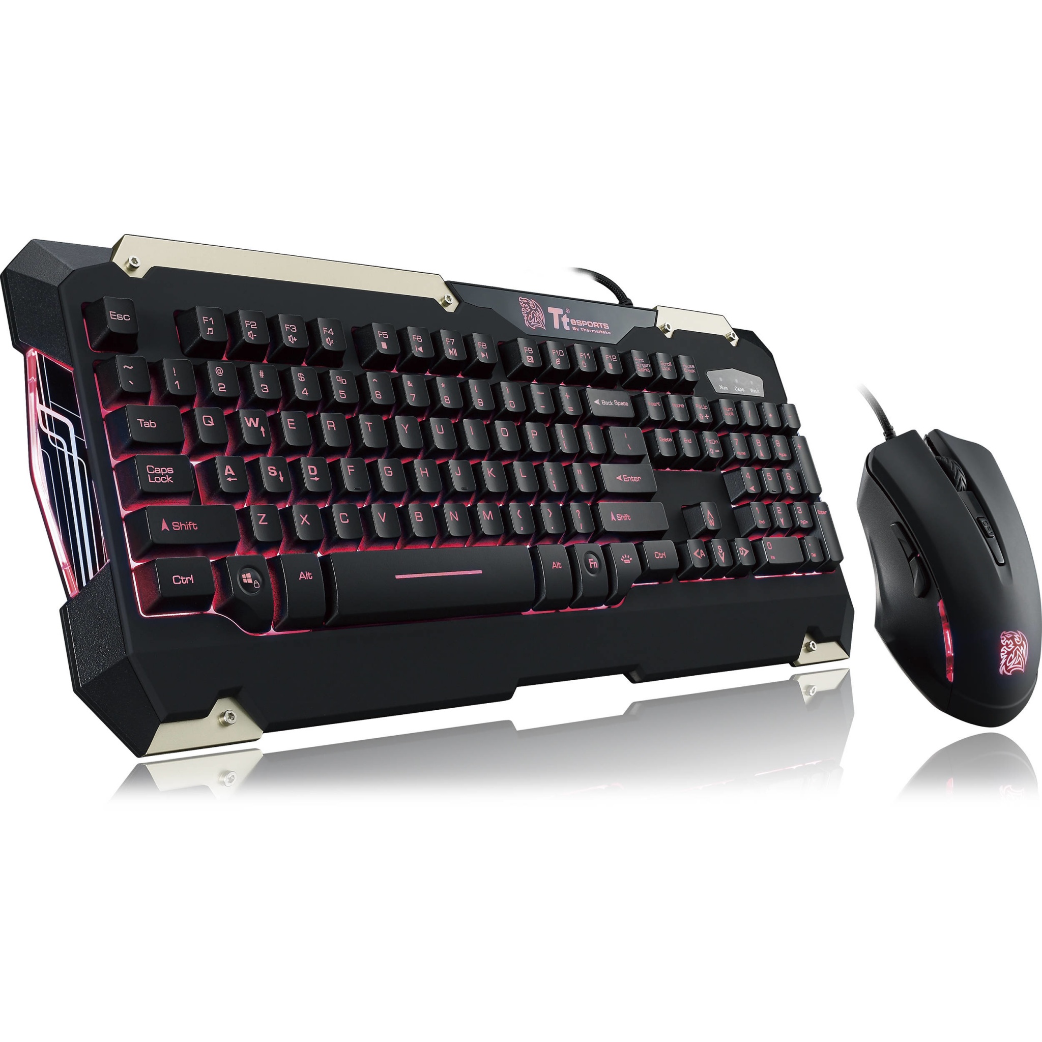 Thermaltake Tt eSPORTS Wired USB Commander Gaming Gear Black Keyboard ...