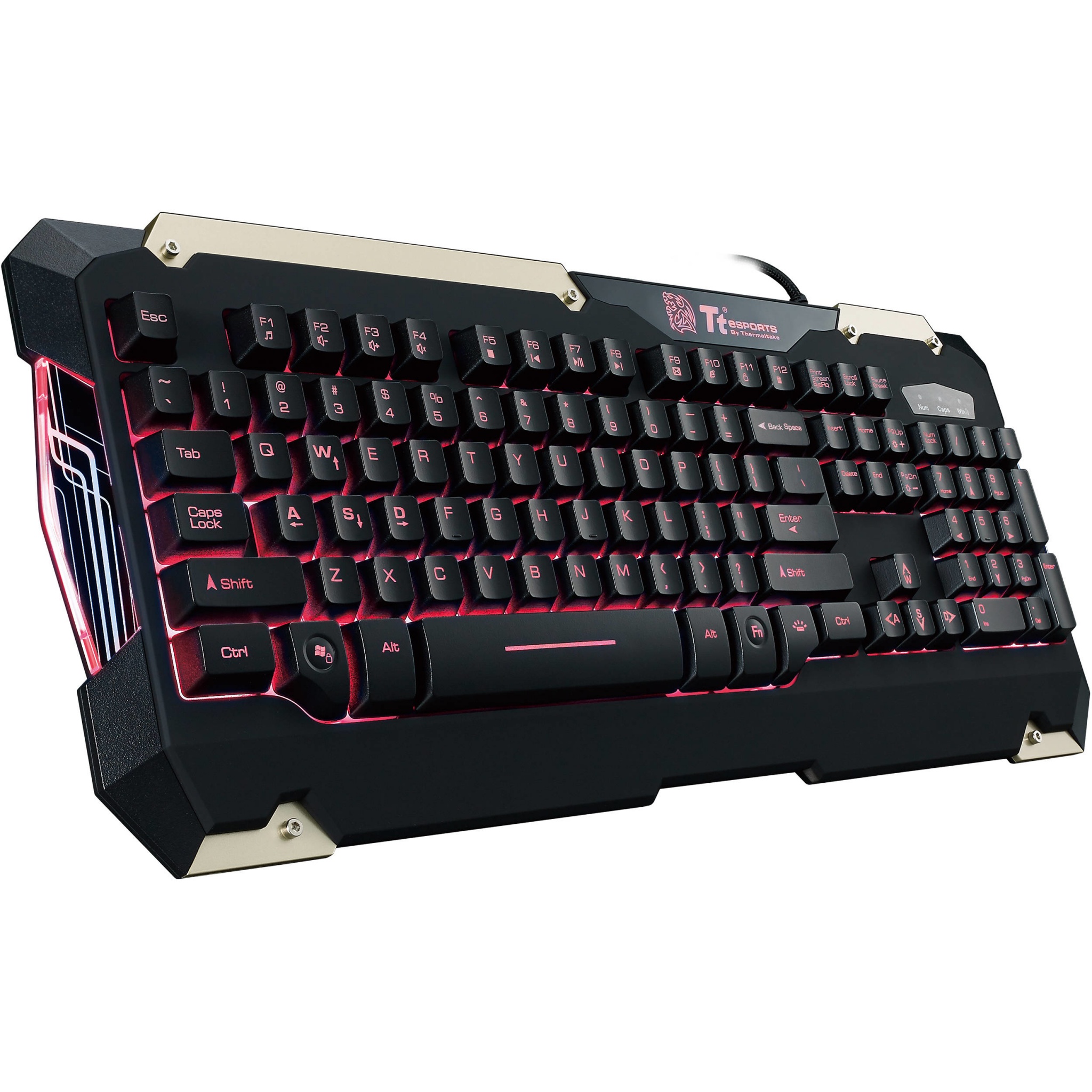 Thermaltake Tt eSPORTS Wired USB Commander Gaming Gear Black Keyboard ...