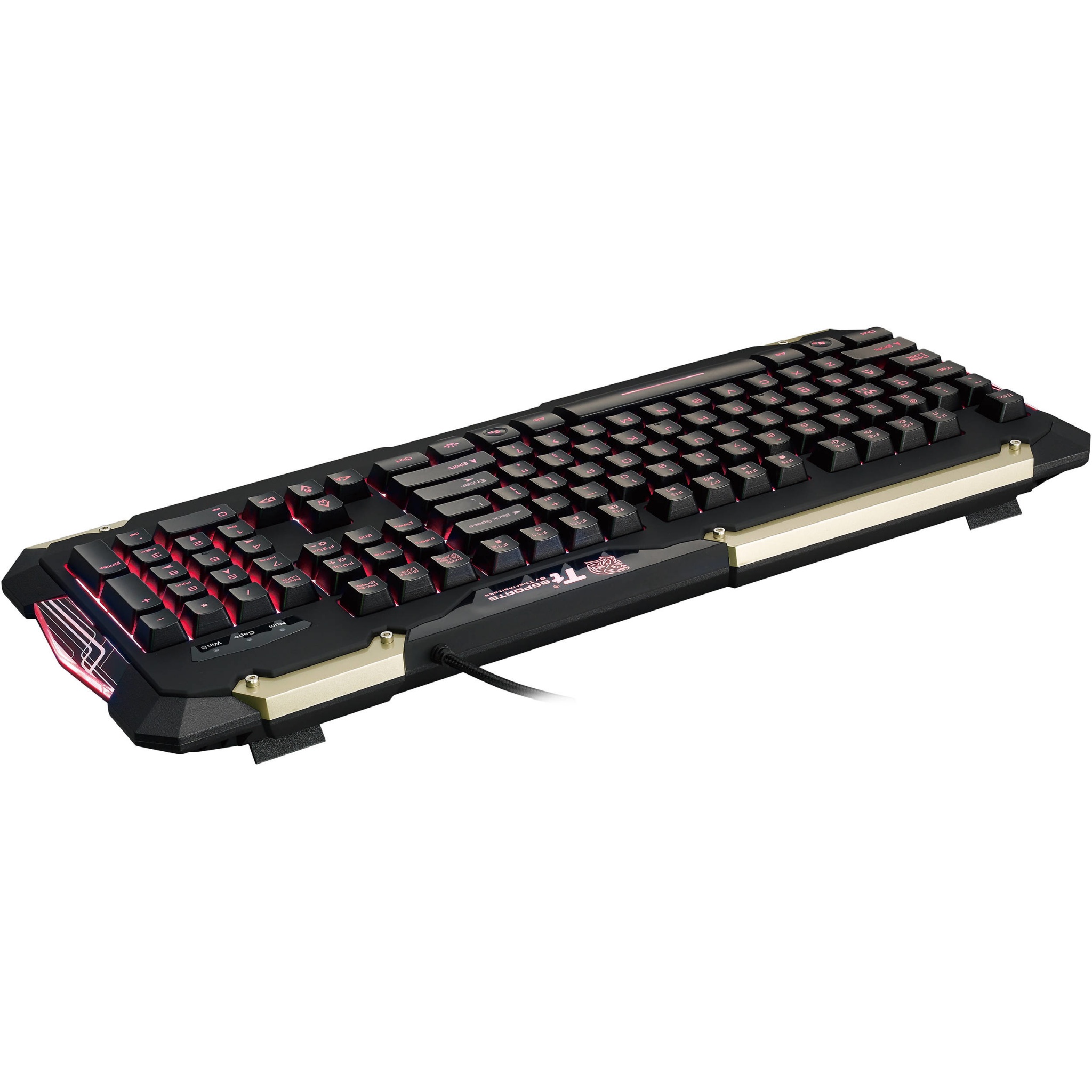 Thermaltake Tt eSPORTS Wired USB Commander Gaming Gear Black Keyboard ...