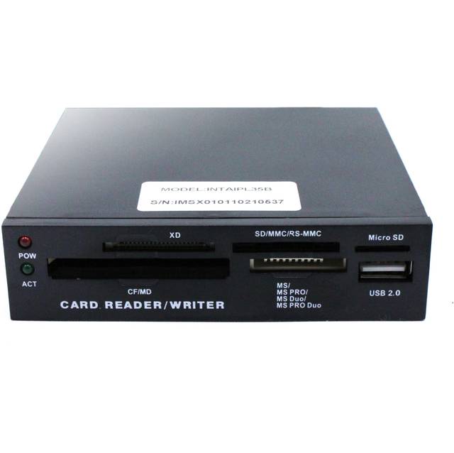 iMicro USB2.0 All-in-One Internal Card Reader - Black
