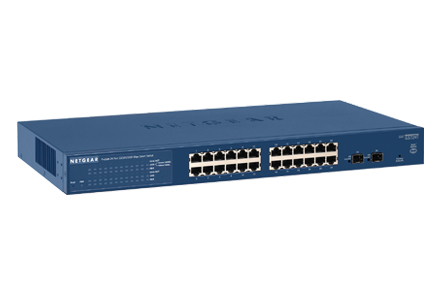 Netgear ProSafe 24-Port Managed Network Switch L3 Gigabit Ethernet (10 ...
