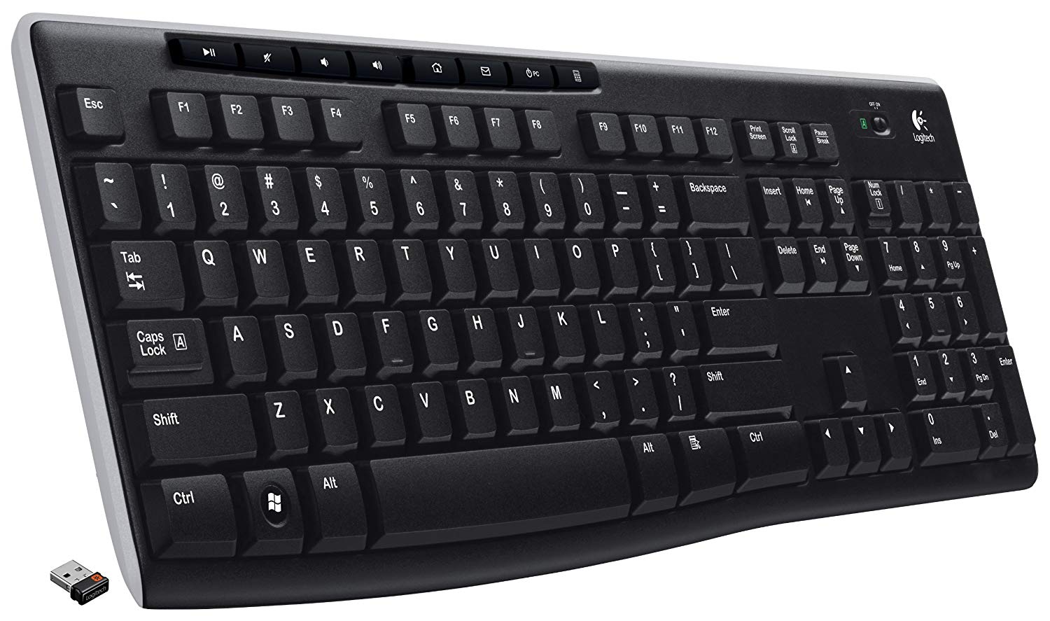 Logitech K270 RF Wireless Keyboard - Italian Layout QWERTY