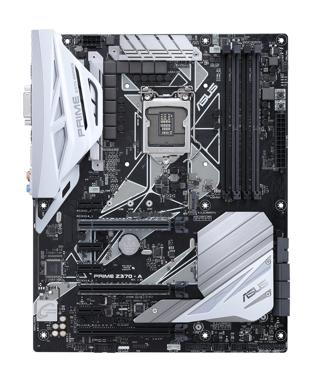 ASUS PRIME Z370-A Motherboard - ATX - LGA1151 Socket - Z370 - USB 3.1 ...