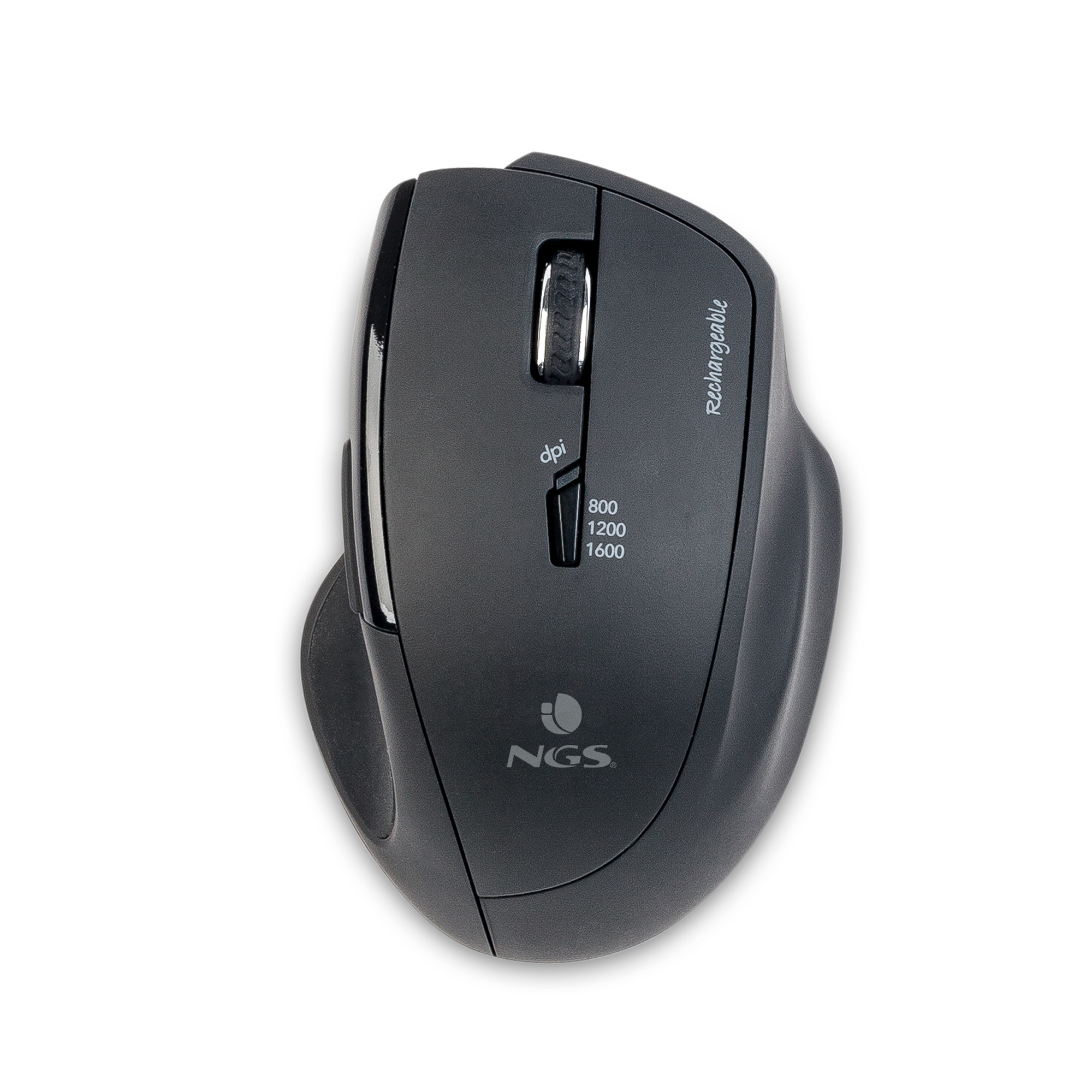 NGS Spy-RB Wireless & Rechargeable Mouse - Black