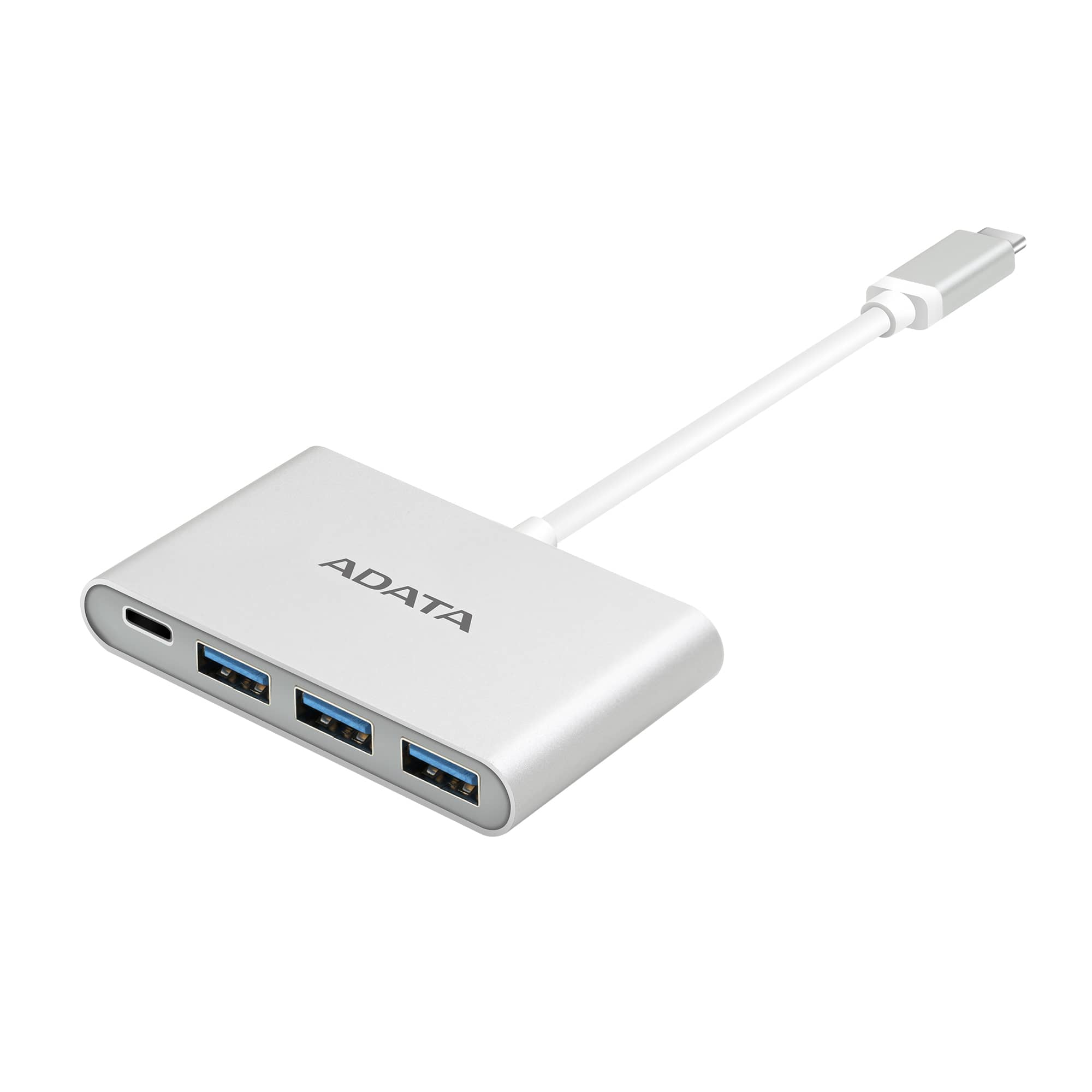 AData USB-C Hub (with 3x USB 3.1 + 1x USB-C port) Silver