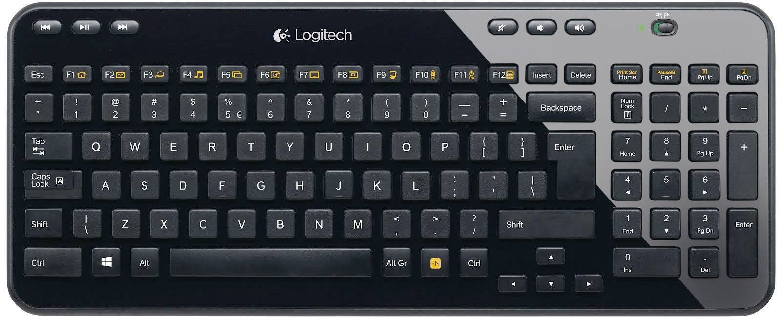 Logitech K360 Wireless Keyboard - German Layout
