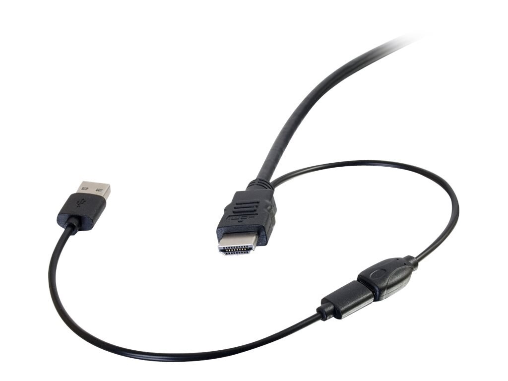 C2G 10ft High Speed HDMI to USB Cable w/Built-In Power Inserter