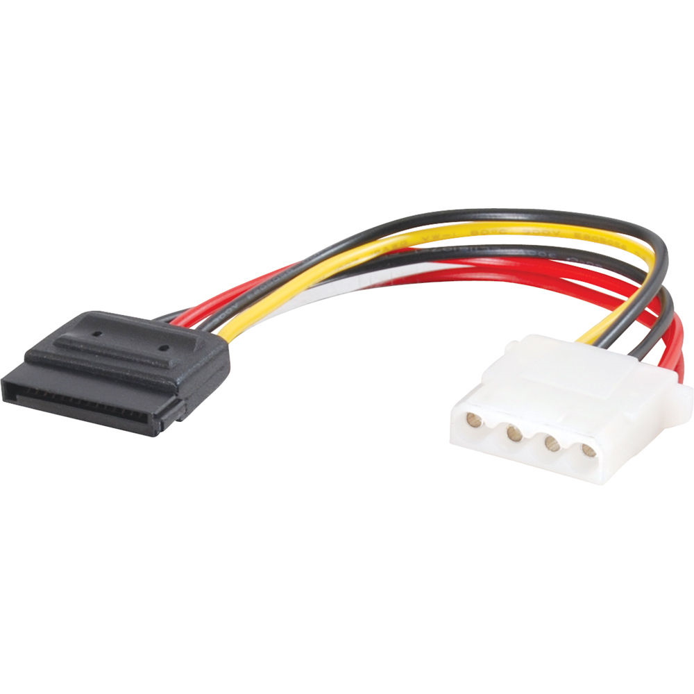 C2G 0.5ft SATA to Molex (LP4) Female Power Cable