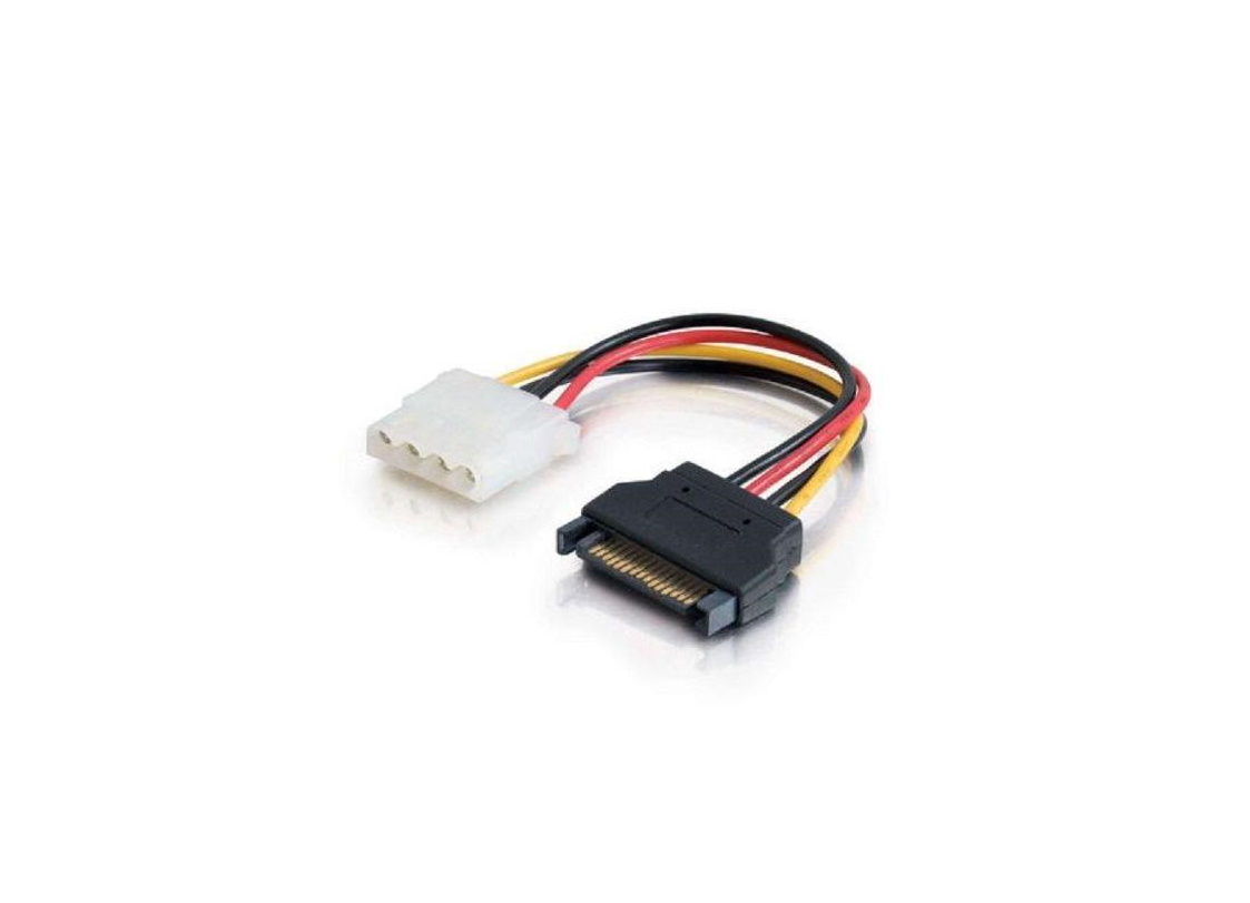 C2G 0.5ft Male SATA to Female Molex (LP4) Power Cable
