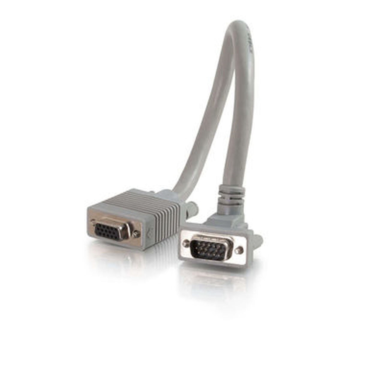 C2G 50ft Premium Shielded 90° Upward Angled VGA Cable