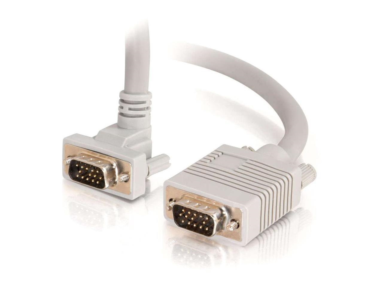 C2G 6ft Premium Shielded 90° Downward Angled VGA Cable