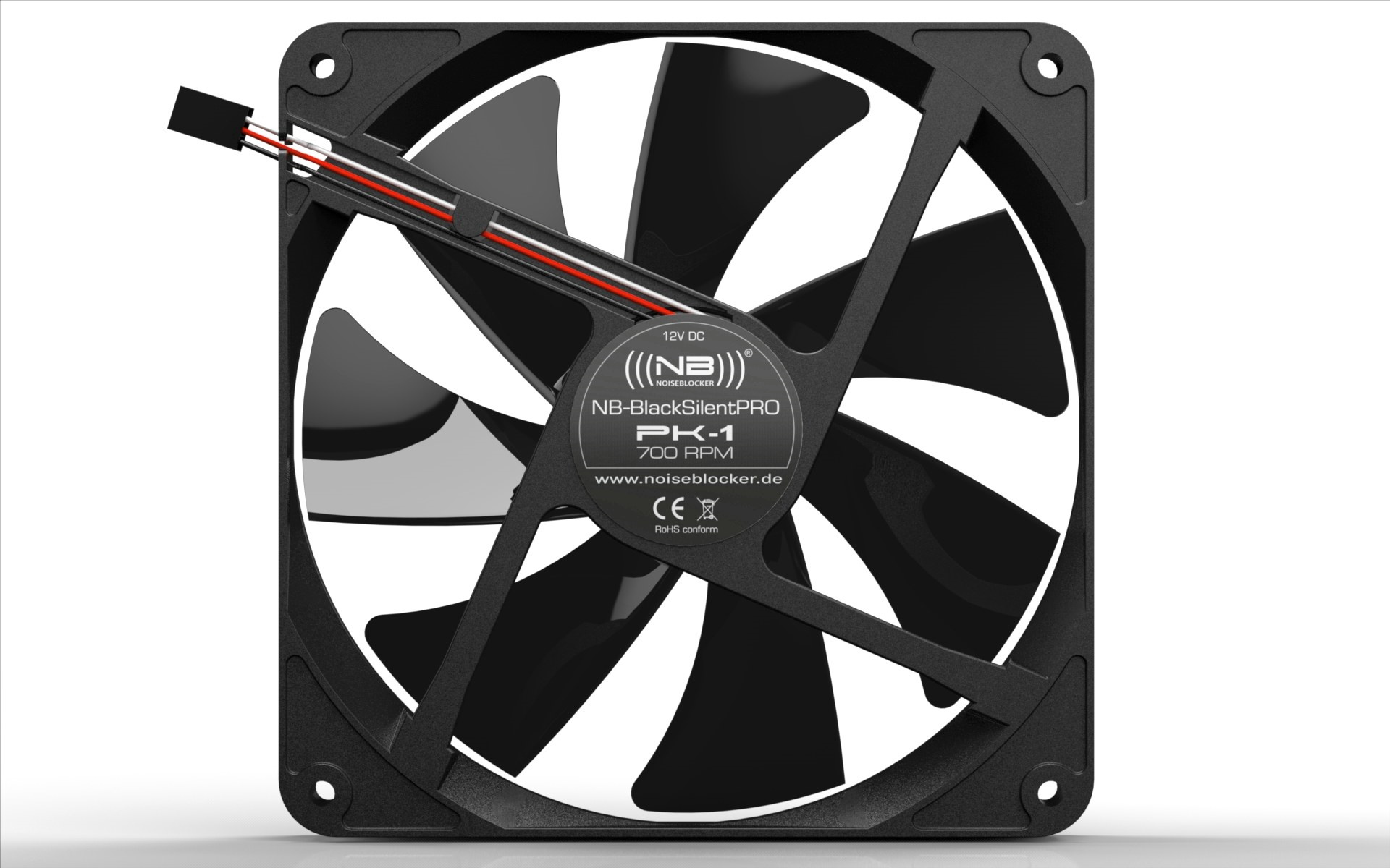 Noiseblocker Black Silent Pro PK-1 140mm Computer Case Fan