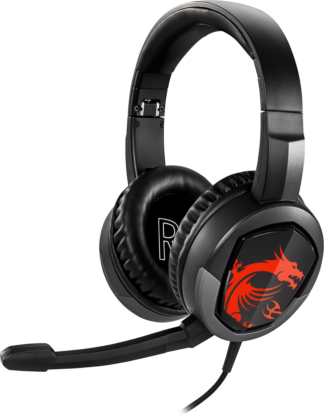 MSI Immerse GH30 Wired RGB Gaming Headset w/Detachable Microphone