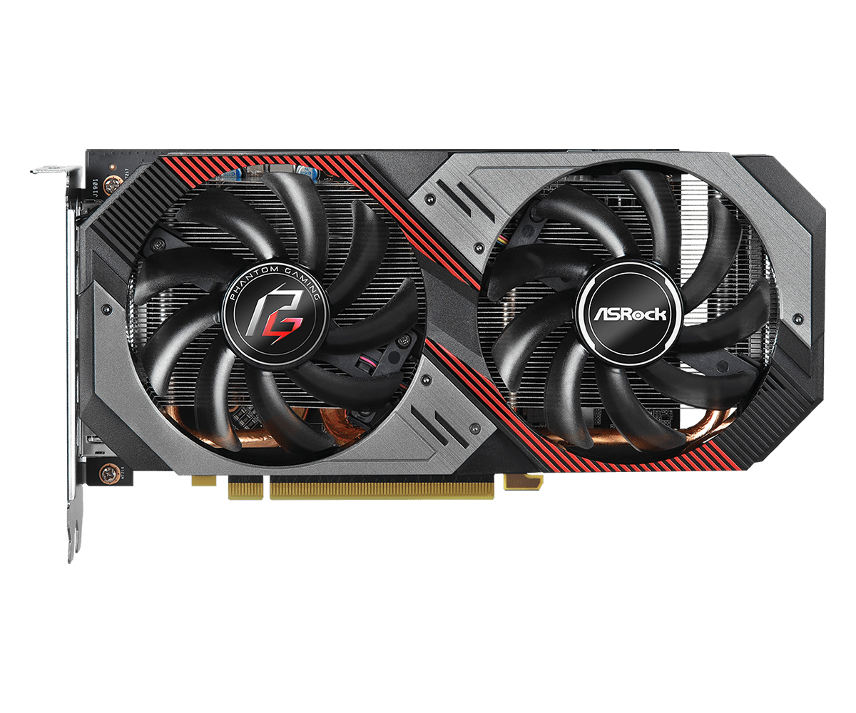AsRock Radeon RX 5600 XT Phantom Gaming D2 Dual Fan Graphics Card - 6 GB