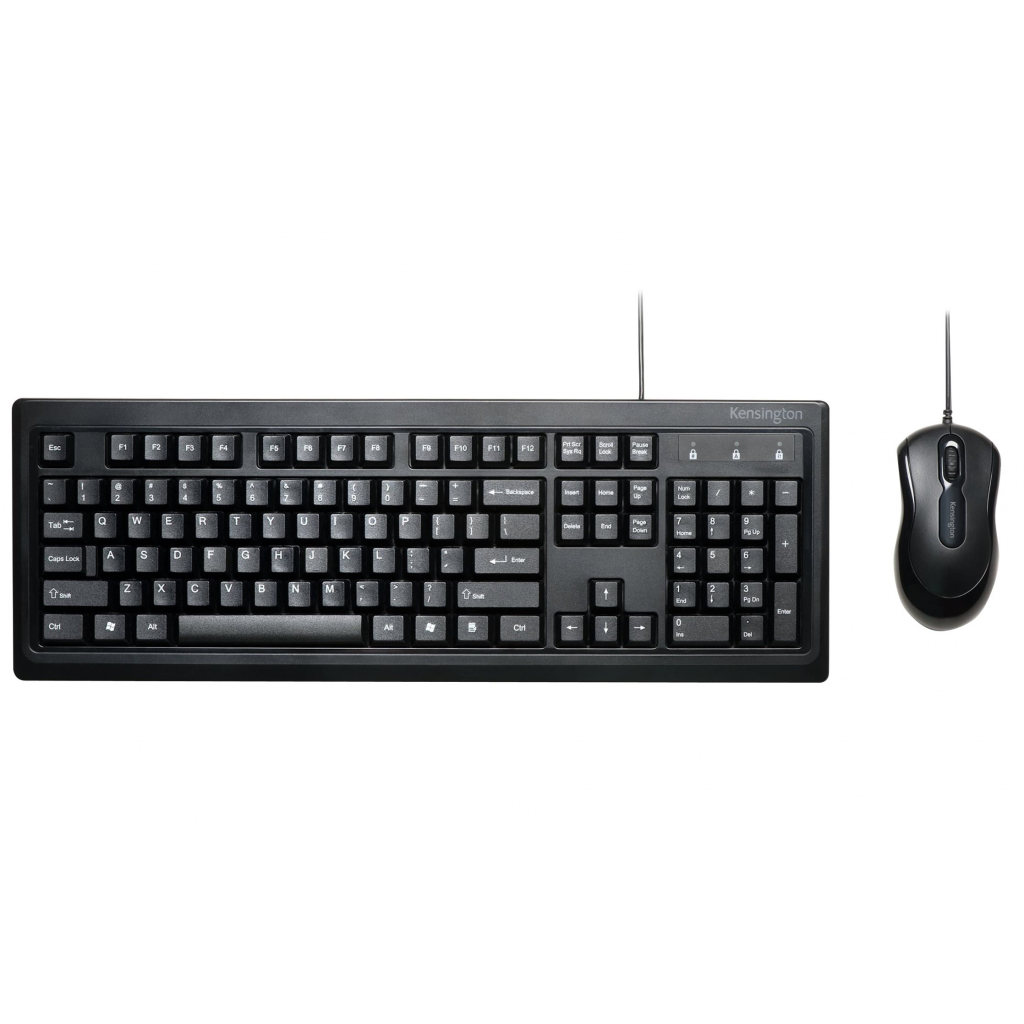 Kensington Keyboard & Mouse for Life Wired Optical Mouse and Keyboard ...