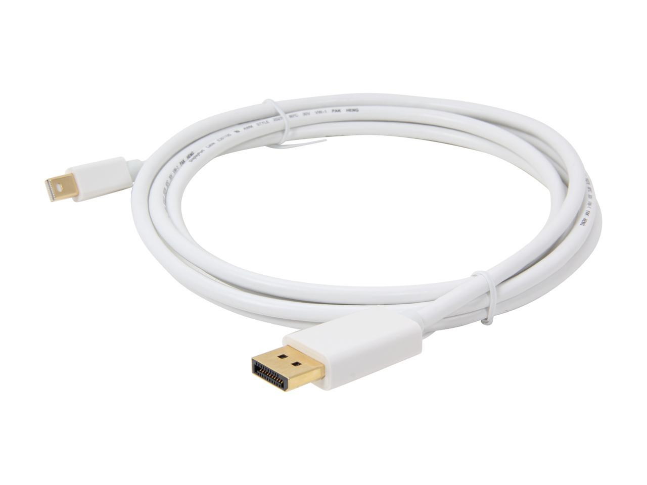 Startech 6ft Mini DisplayPort to DisplayPort Cable - White