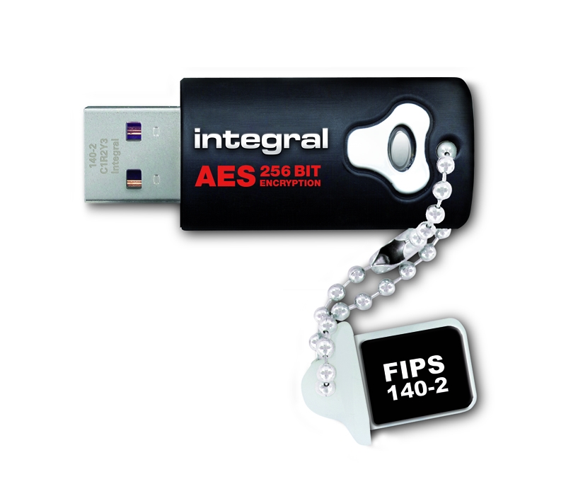 32GB Integral Crypto Drive FIPS 140-2 Encrypted USB Flash Drive (256 ...