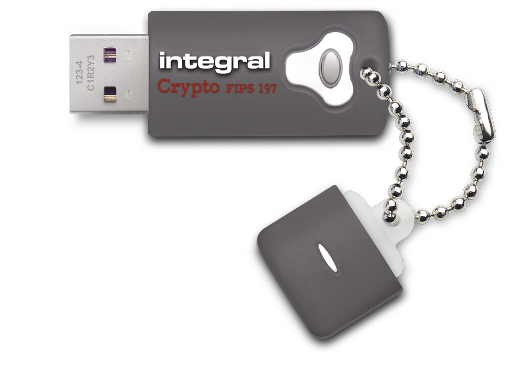 8GB Integral Crypto Drive FIPS 197 Encrypted USB3.0 Flash Drive (AES ...