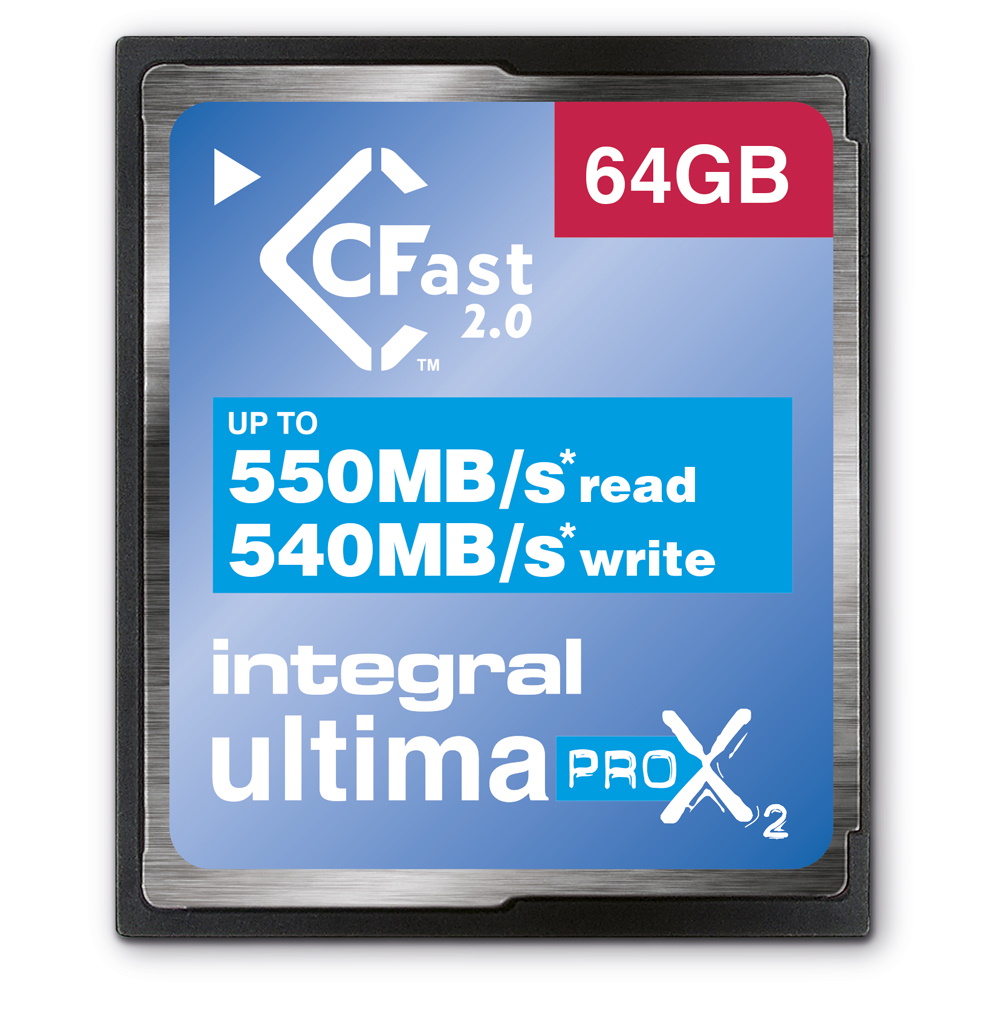 64GB Integral Ultimapro X2 CFast 2.0 3666x Memory Card
