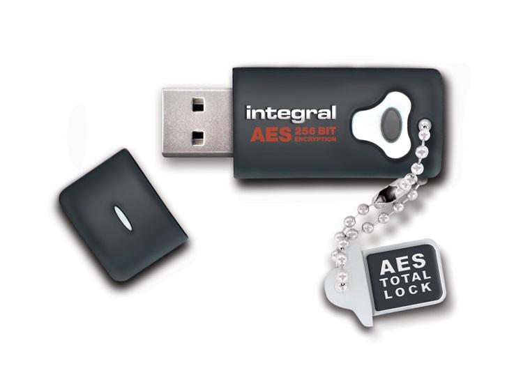 8GB Integral Crypto Drive FIPS 197 Encrypted USB Flash Drive (256-bit ...