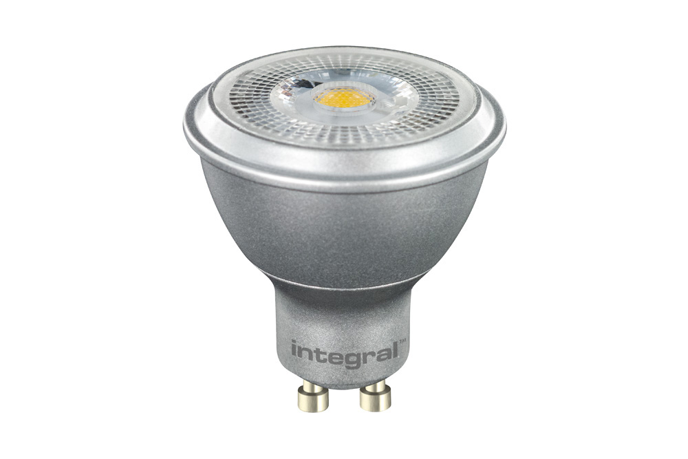 Integral LED GU10 6.8W Dimmable Spotlight - Silver