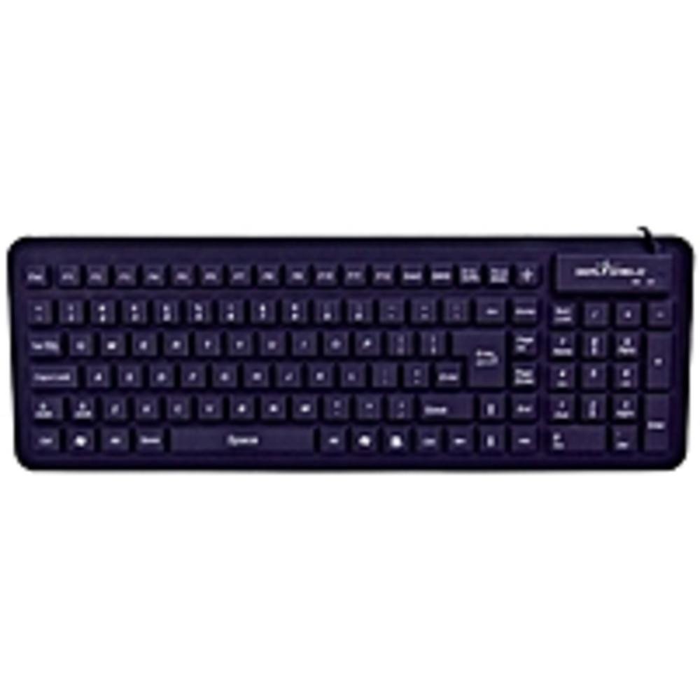 Seal Shield Seal Glow Waterproof USB Keyboard - Black