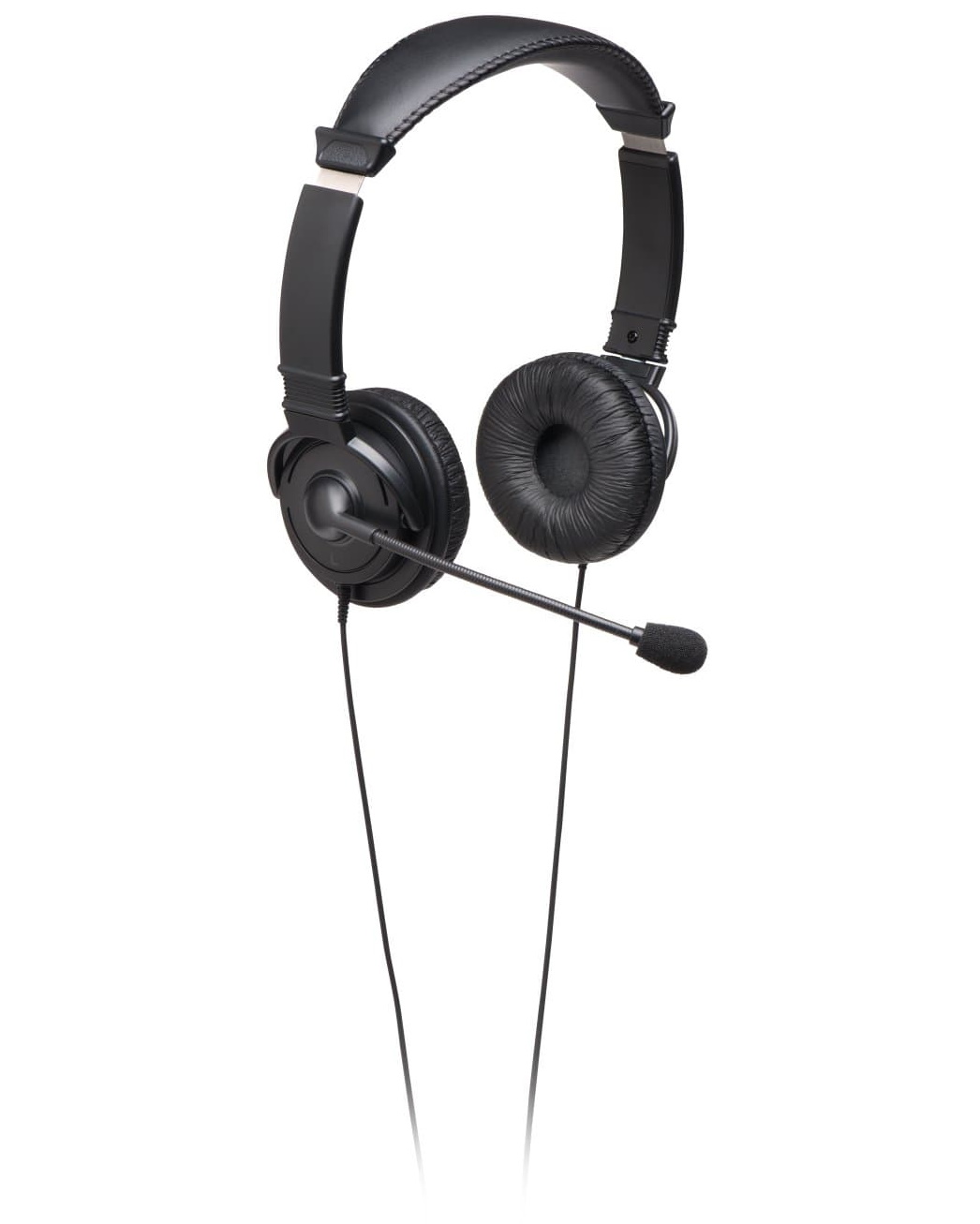 Kensington Wired Hi-Fi Headphones w/Microphone - Black - 9 ft