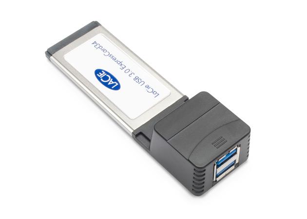 LaCie USB 3.0 ExpressCard/34 expansion card with 2x USB3.0 ports