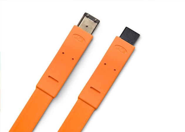 LaCie Flat Cable FireWire 400 to FireWire 800 (Orange, 120cm)