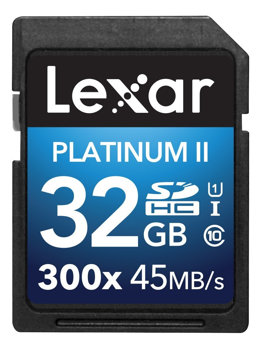 32GB Lexar Premium Series 300x 45MB/sec SDHC CL10 Memory Card
