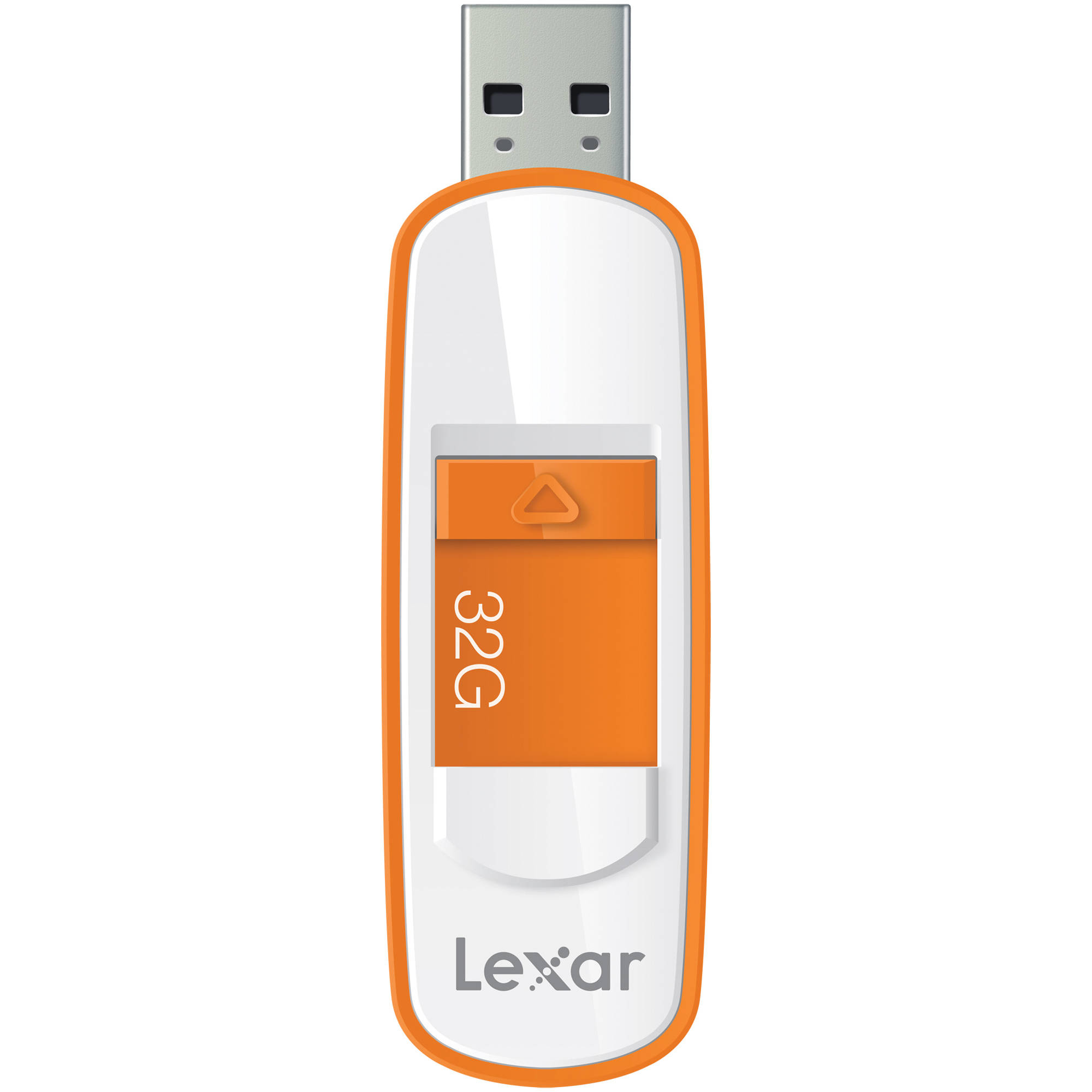 32GB Lexar S75 USB 3.0 Flash Drive Orange/White